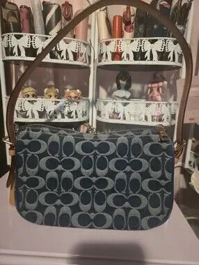 Coach | Bags | Coach Kailey Denim With Cherry Charm | Poshmark